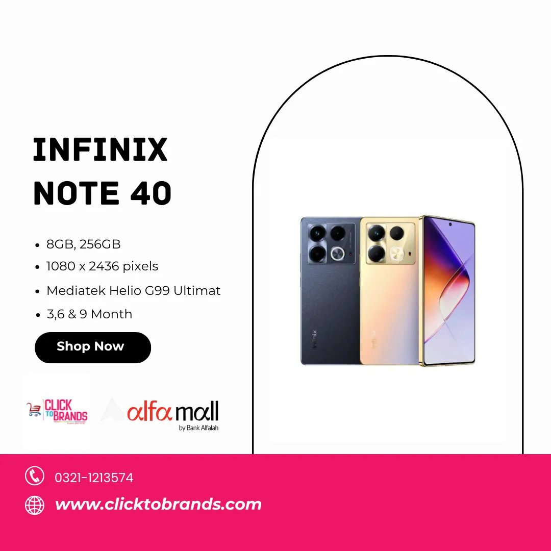 Infinix Note 40 8GB 256GB Dual - PTA Approved - Official Warranty ...