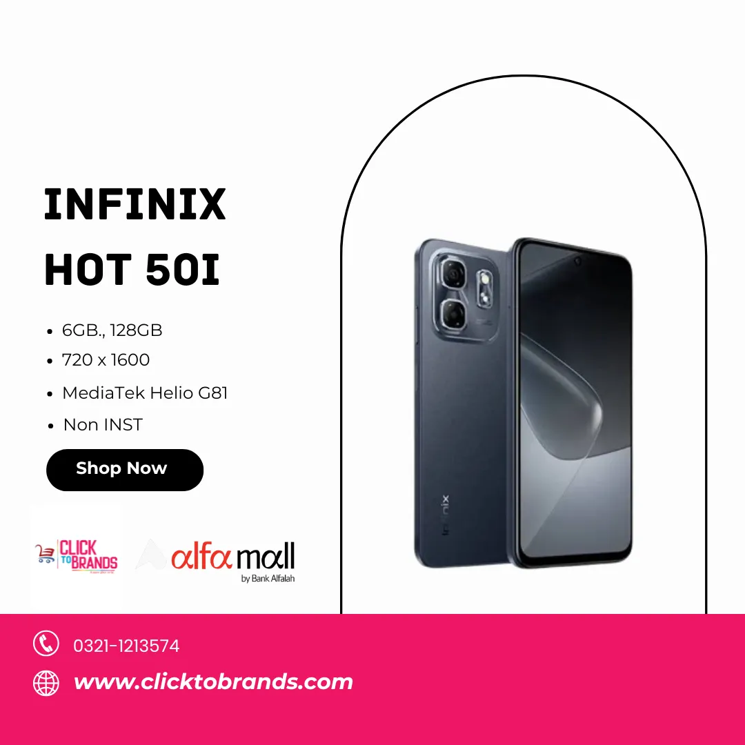 Infinix Hot 50i 6GB 128GB Dual - PTA Approved - Official Warranty ...