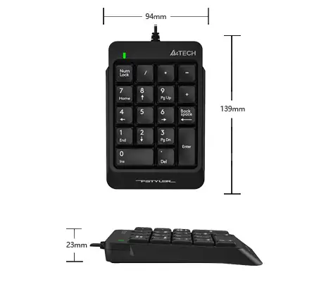 A4Tech Fstyler Numeric Keypad FK13P | AlfaMall