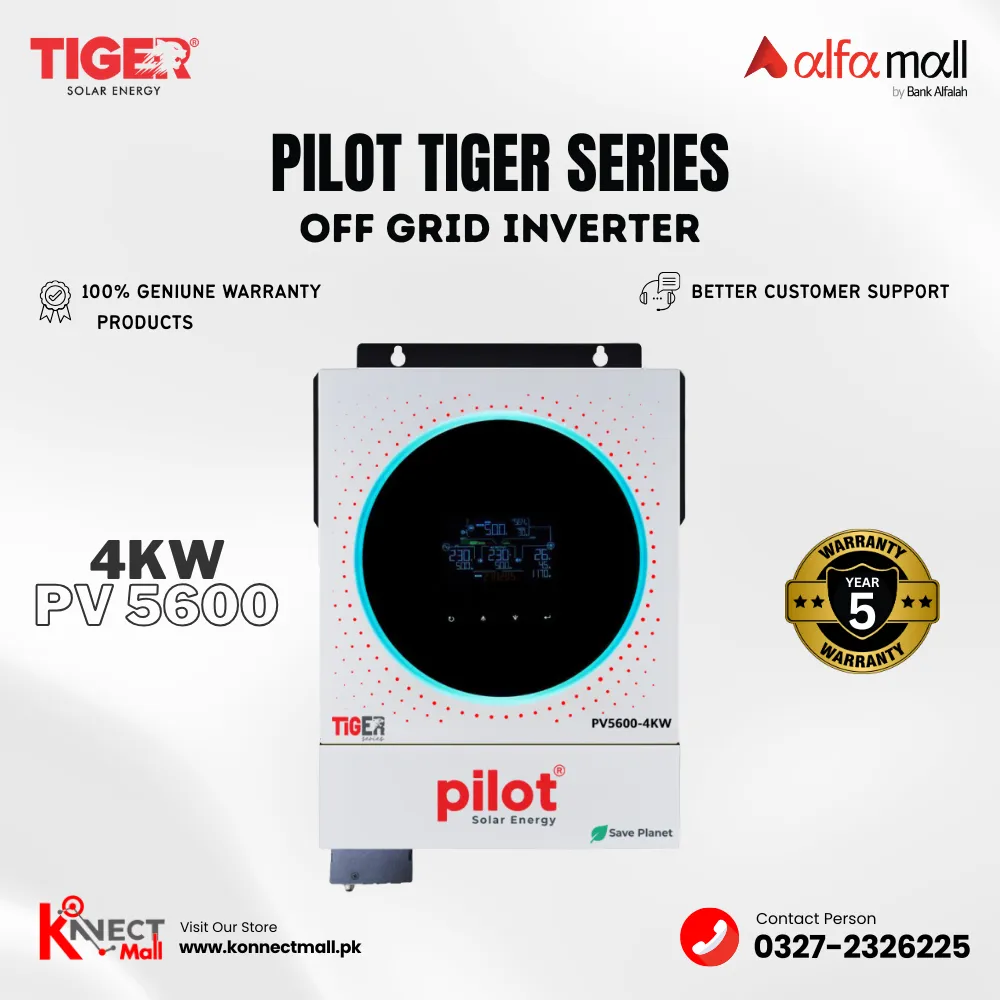 Pilot Tiger Series PV5600-4KW Hybrid Solar Inverter – Pure Sine Wave ...