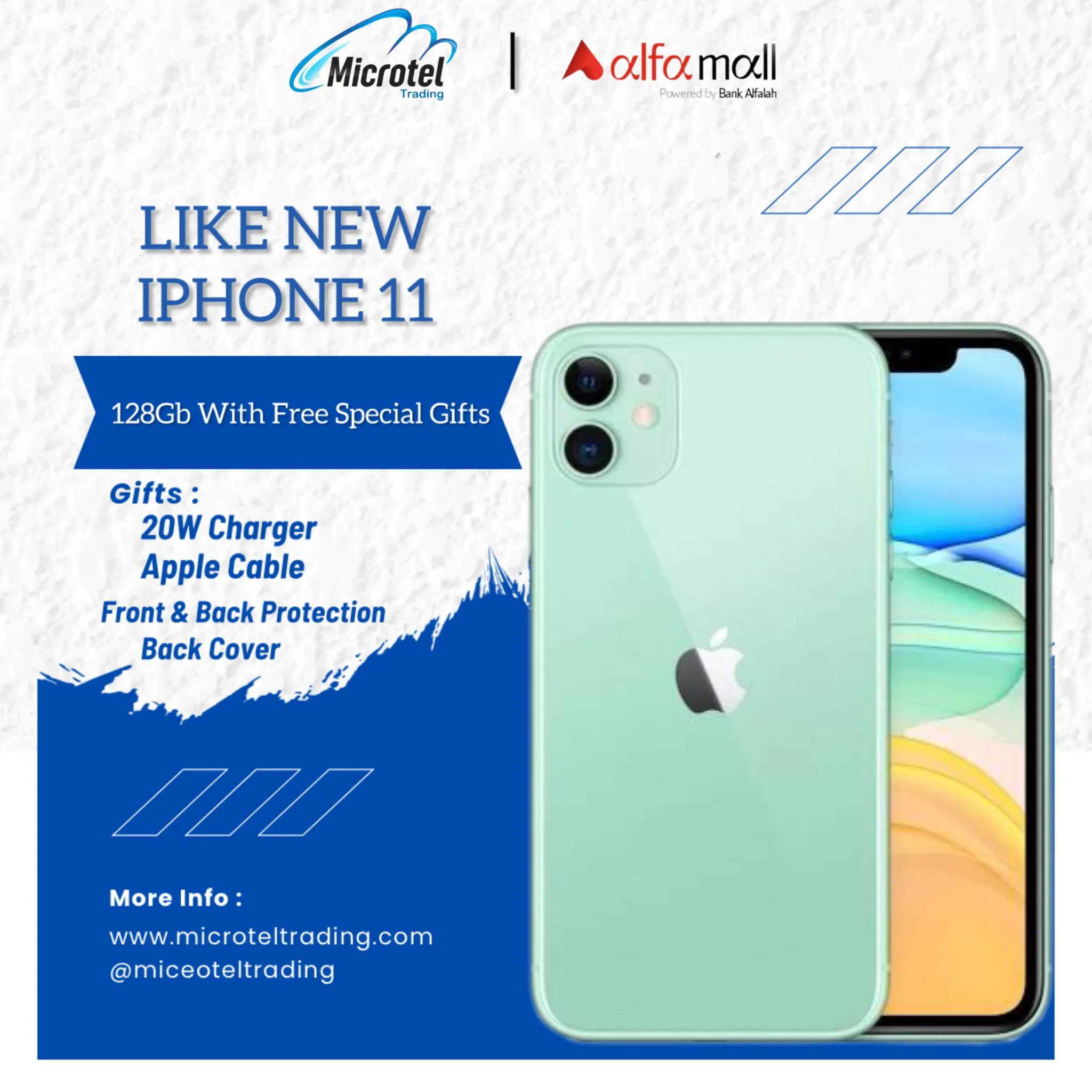 Iphe 11 128GB Official Pta Approved 3s Warranty Like New Mobile_ By Microtel Trading13 | AlfaMall