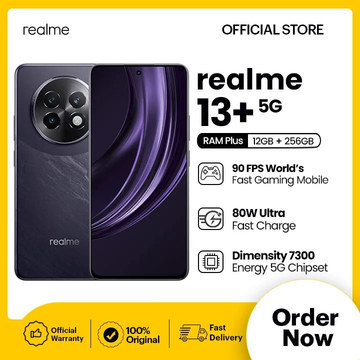 realme 13+ 5G 12GB RAM + 256GB ROM by realme Official Store | AlfaMall