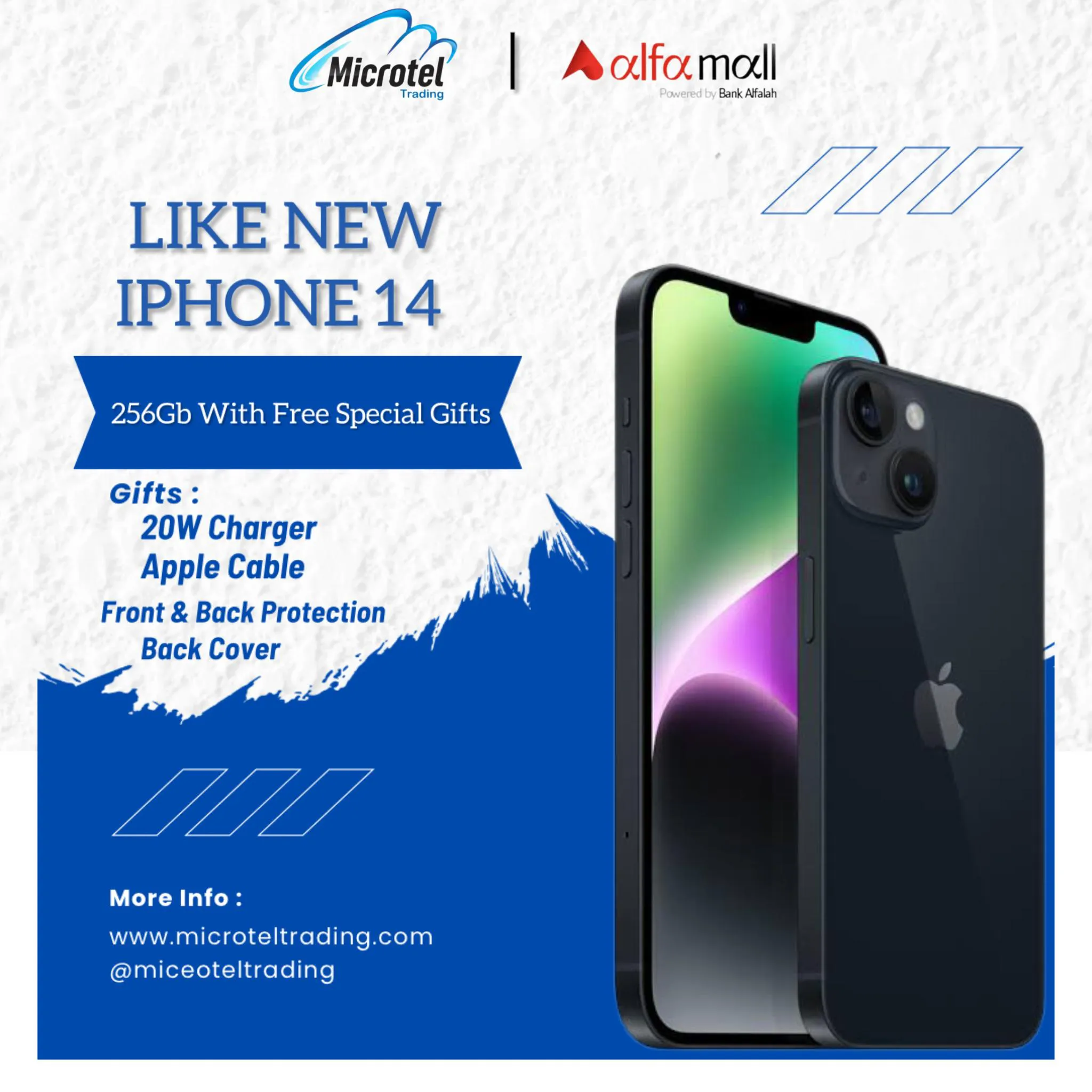 Iphone 14 256GB Official Pta Approved 3Months Warranty Like New Mobile_On Installment By ...