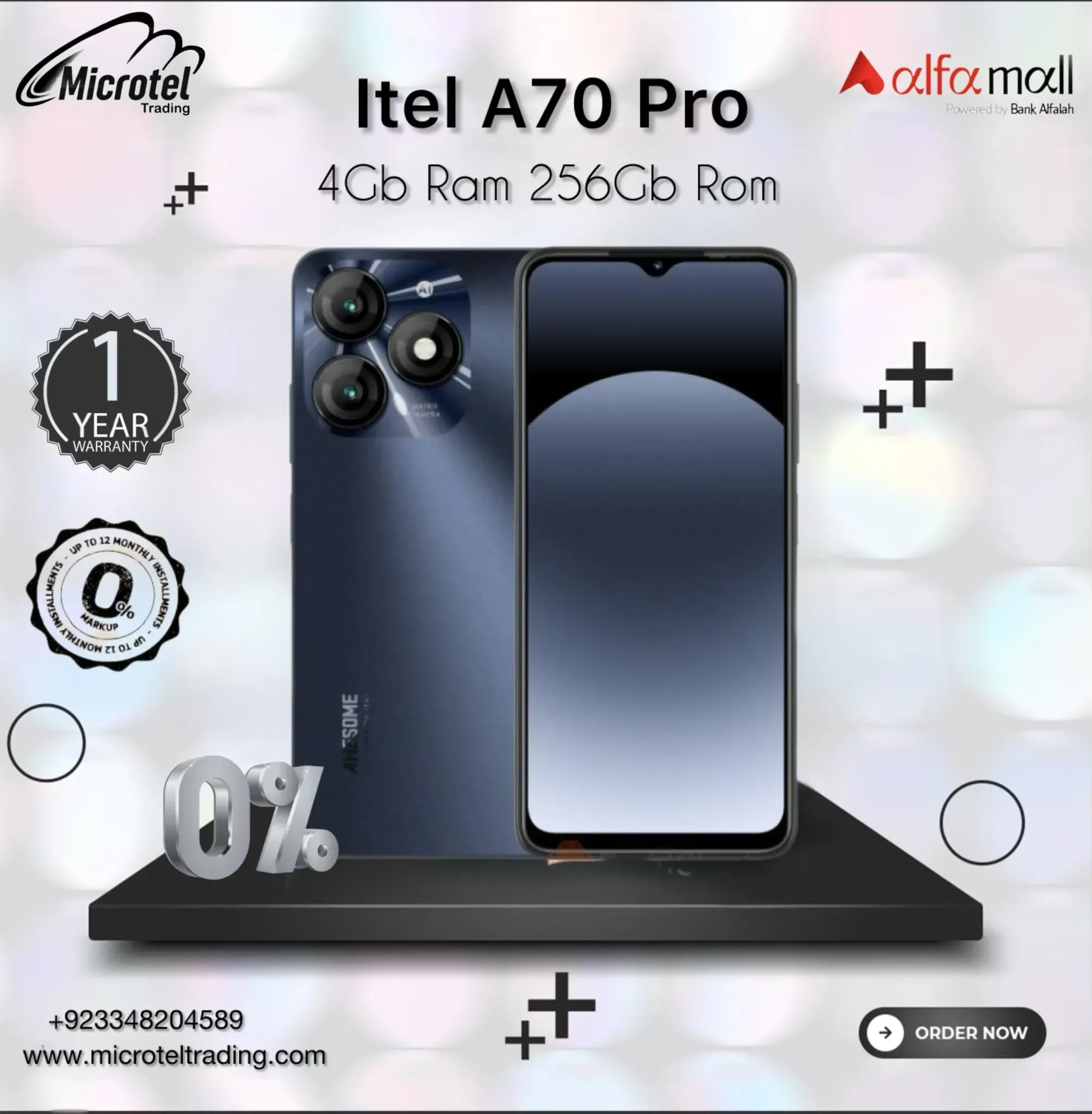 iTel A70 PRO 4GB 256GB Official Pta Aproved 1Year Official Warranty_On ...