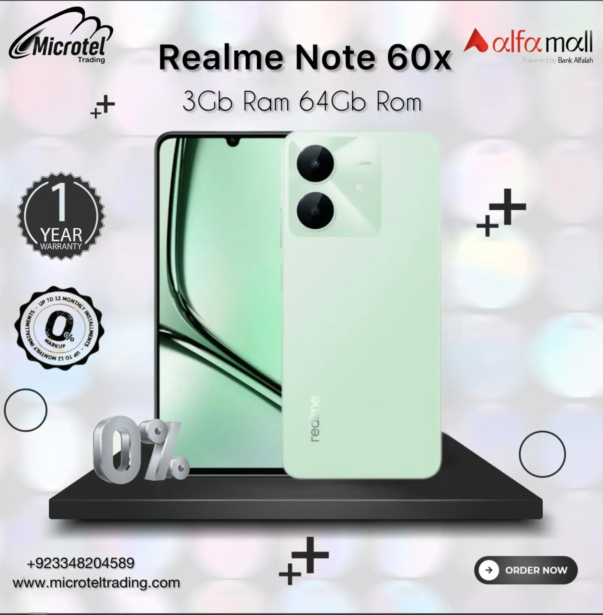REALME NOTE 60X 3GB 64GB Official Pta Aproved 1Year Official Warranty_On Installment By Microtel ...