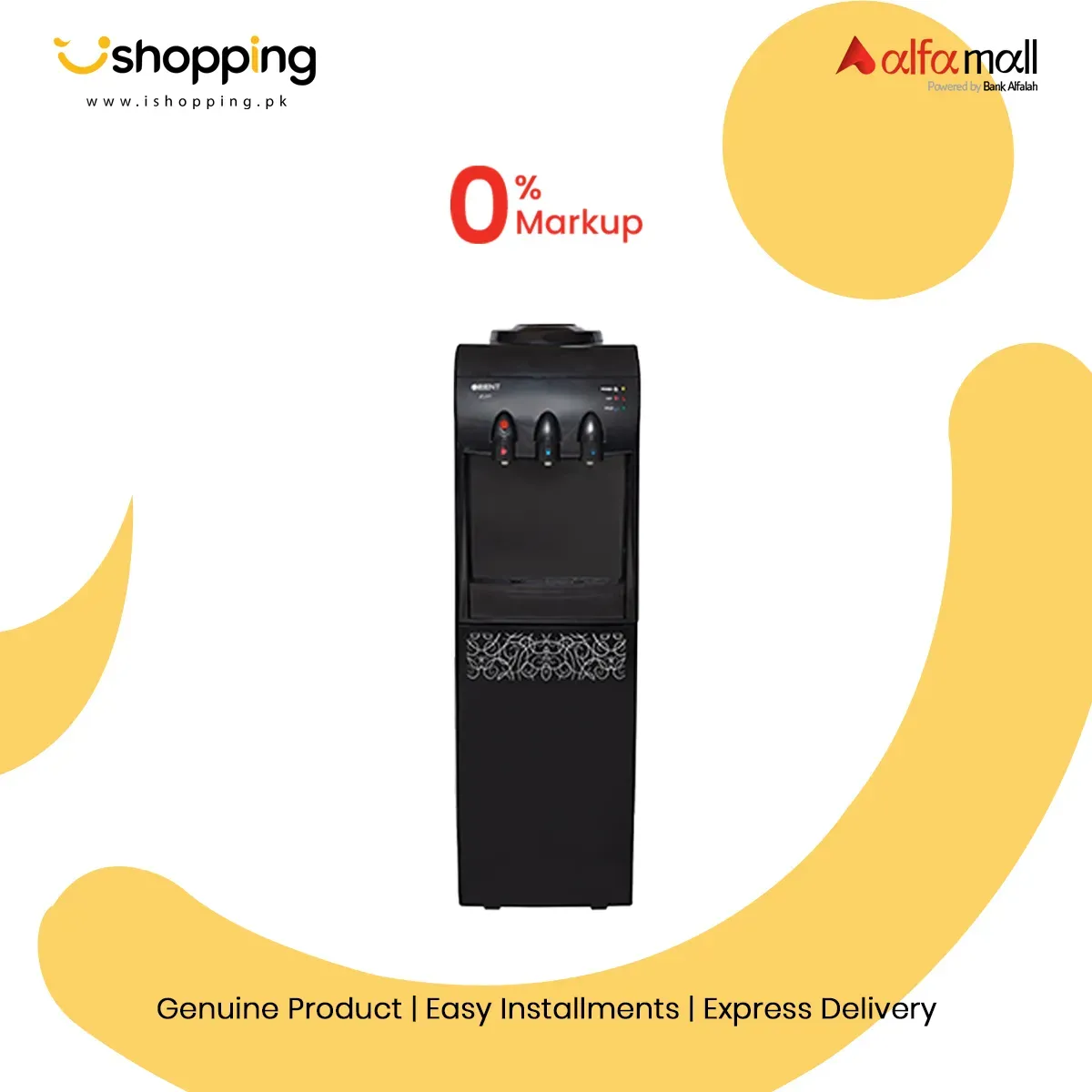 Orient Icon 3 Taps Water Dispenser Black