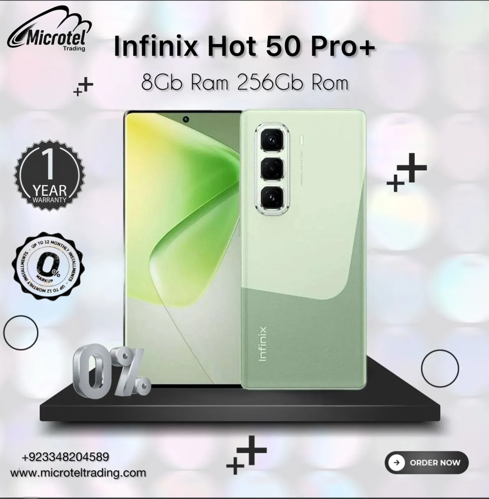 Infinix Hot 50 Pro Plus 8GB 256GB Official Pta Approved 1Year Official Warranty By_Microtel ...
