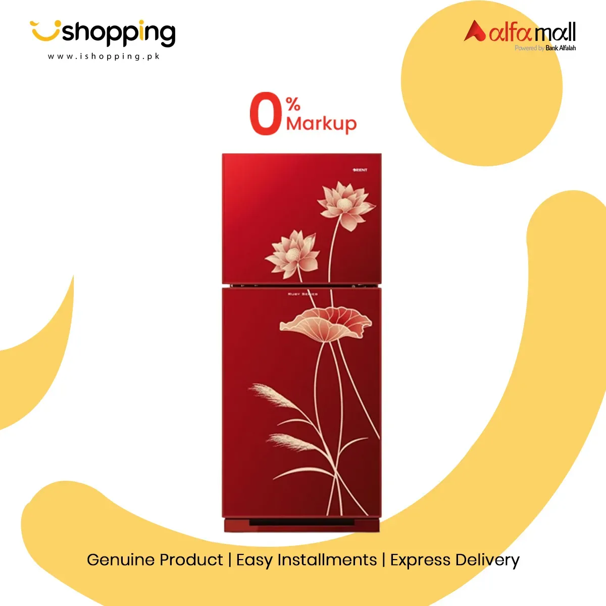 Orient Ruby 330 Freezer-on-Top Refrigerator 12 Cu Ft Blossom Red (5554GL) Price in Pakistan ...