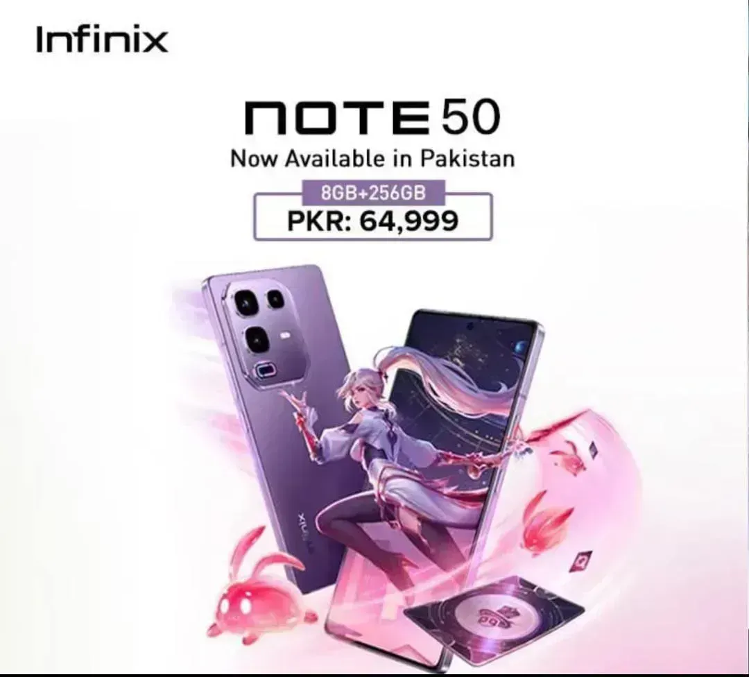 Infinix Note 50 8+8-256Gb Official Pta Approved With 1Year Official ...