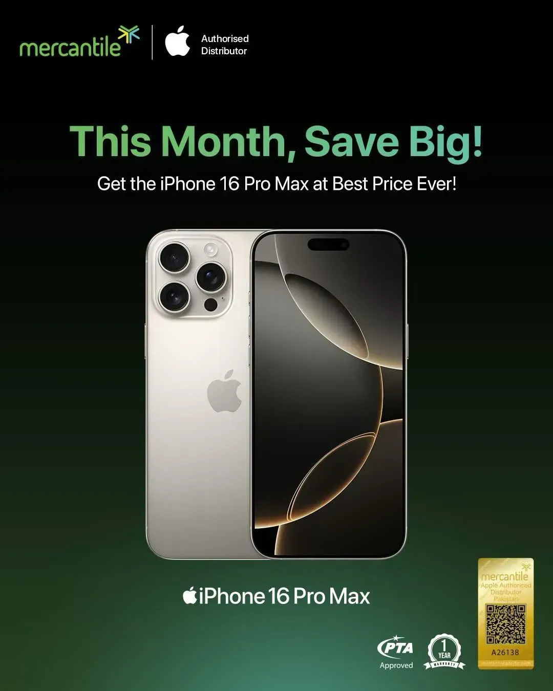 iPhone 16 Pro Max Official Pta Approved 1Year Official Warranty-By Official Apple Store14 | AlfaMall