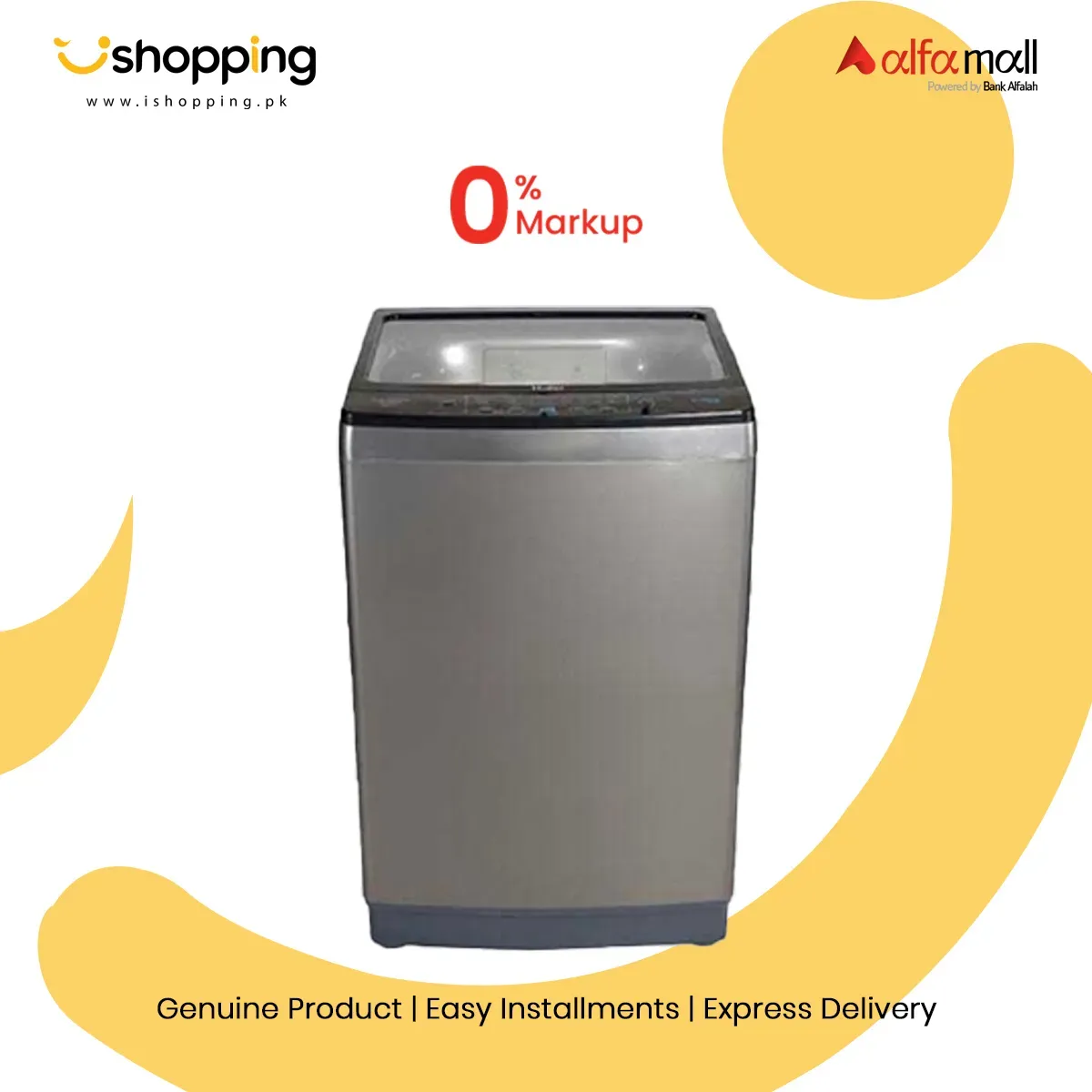 Haier Top Load Fully Automatic Washing Machine 15KG (HWM 150-826)