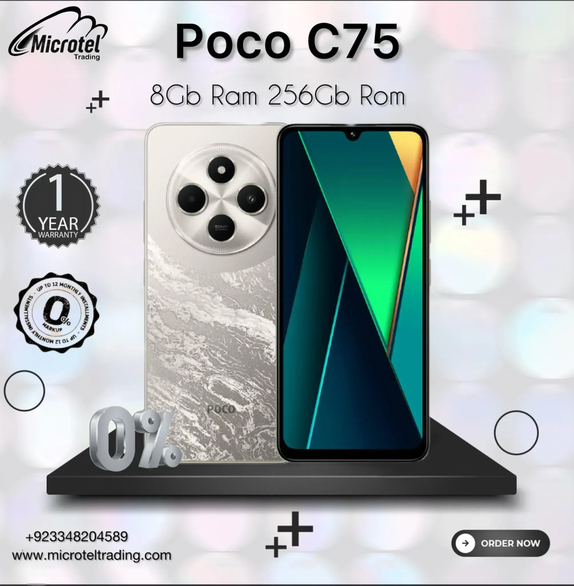 Redmi Poco C75 8GB 256GB Official Pta Approved 1Year Official Warranty On Installment By ...