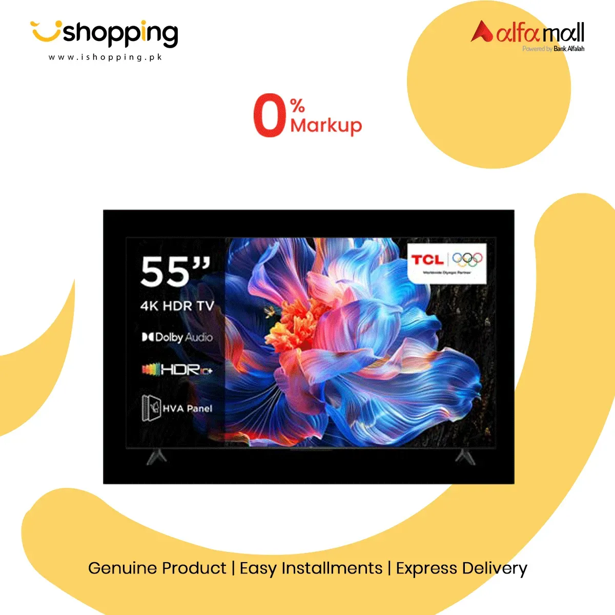 TCL 55 Inch 4K UHD Smart LED TV (55P6K) Price in Pakistan | iShopping.pk