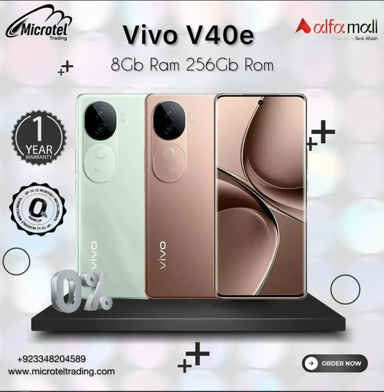 Vivo V40E 8GB 256GB Official Pta Aproved 1Year Official Warranty_On Installment By Microtel ...