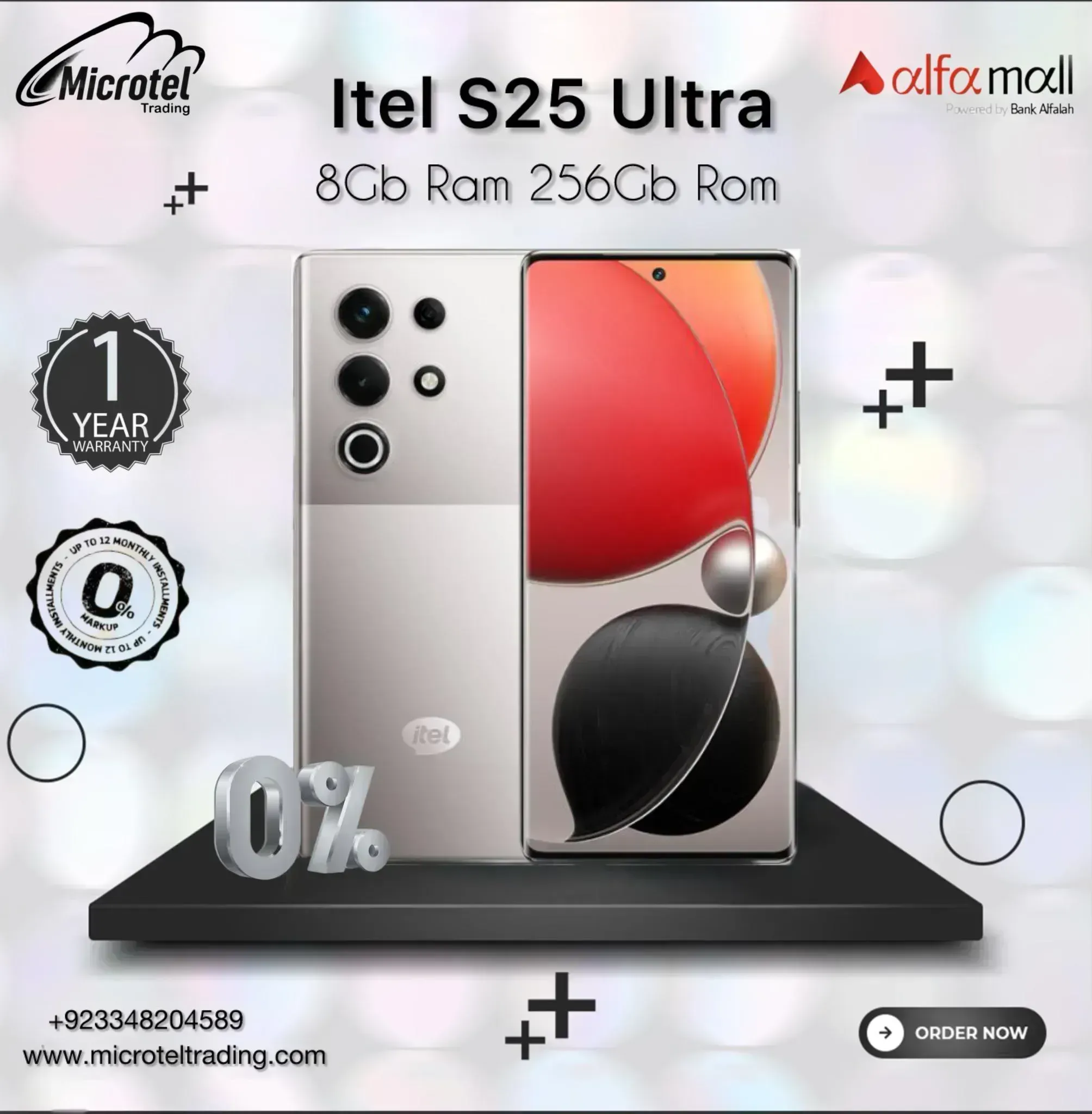 iTel S25 Ultra 8GB 256GB Official Pta Aproved 1Year Official Warranty_On Instalment By Microtel ...