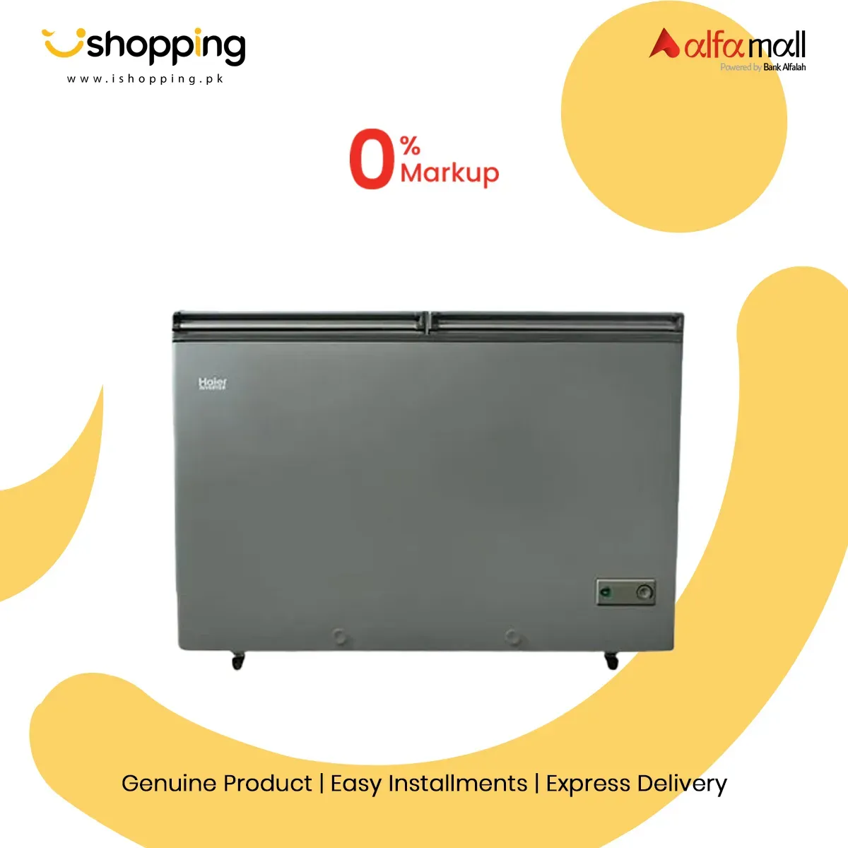 Haier Double Door Inverter Deep Freezer 13 Cu Ft Grey (HDF-385IG) Price ...