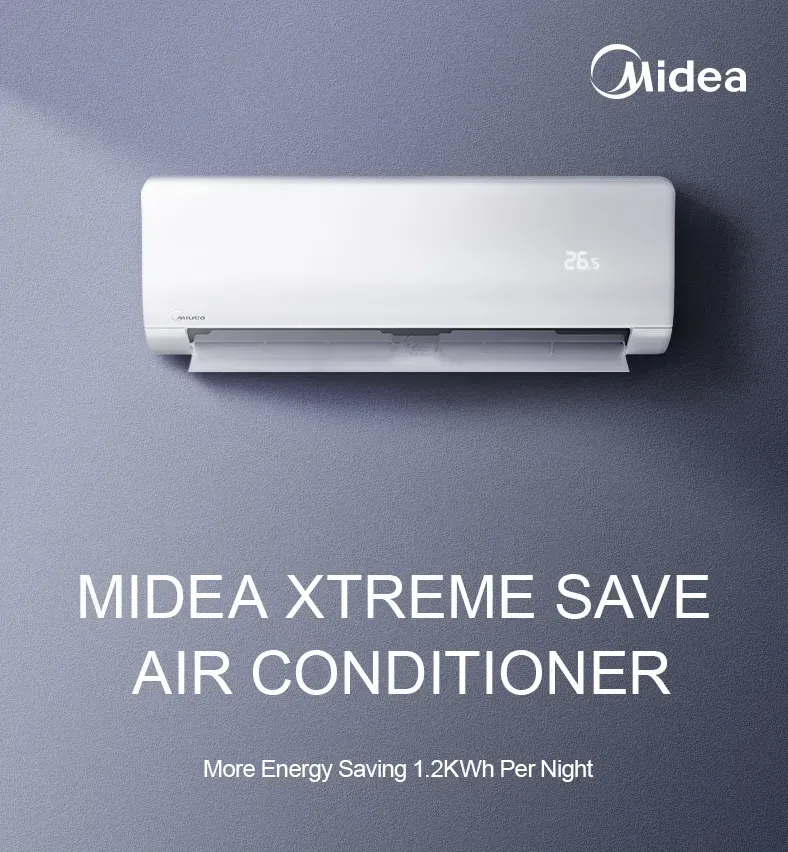 MIDEA Split AC 2.0 TON Model EXTREME 24HRFN1 INVERTER AC