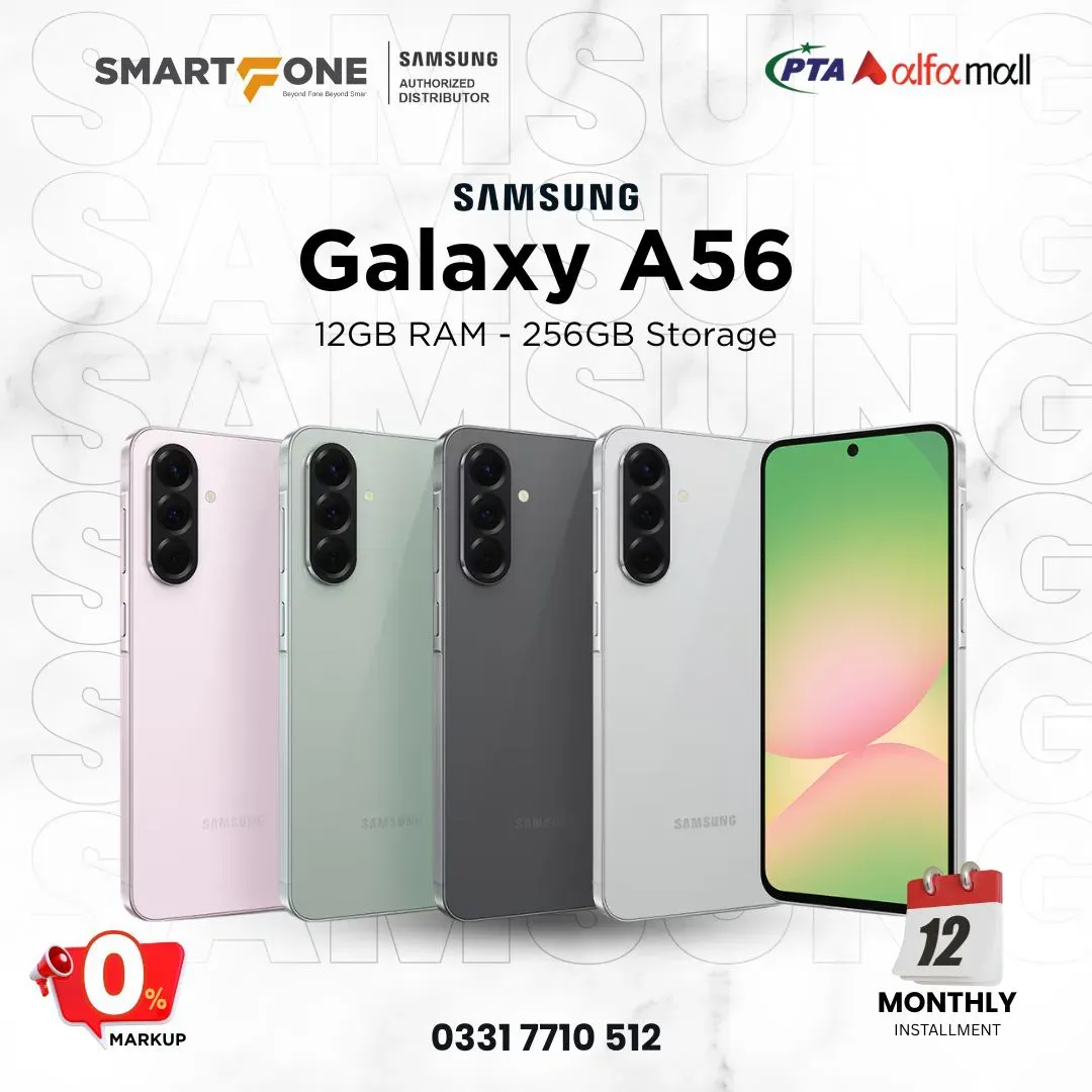 Samsung Galaxy A56 5G Awesome Pink (12-256) PTA Approved | One Year ...