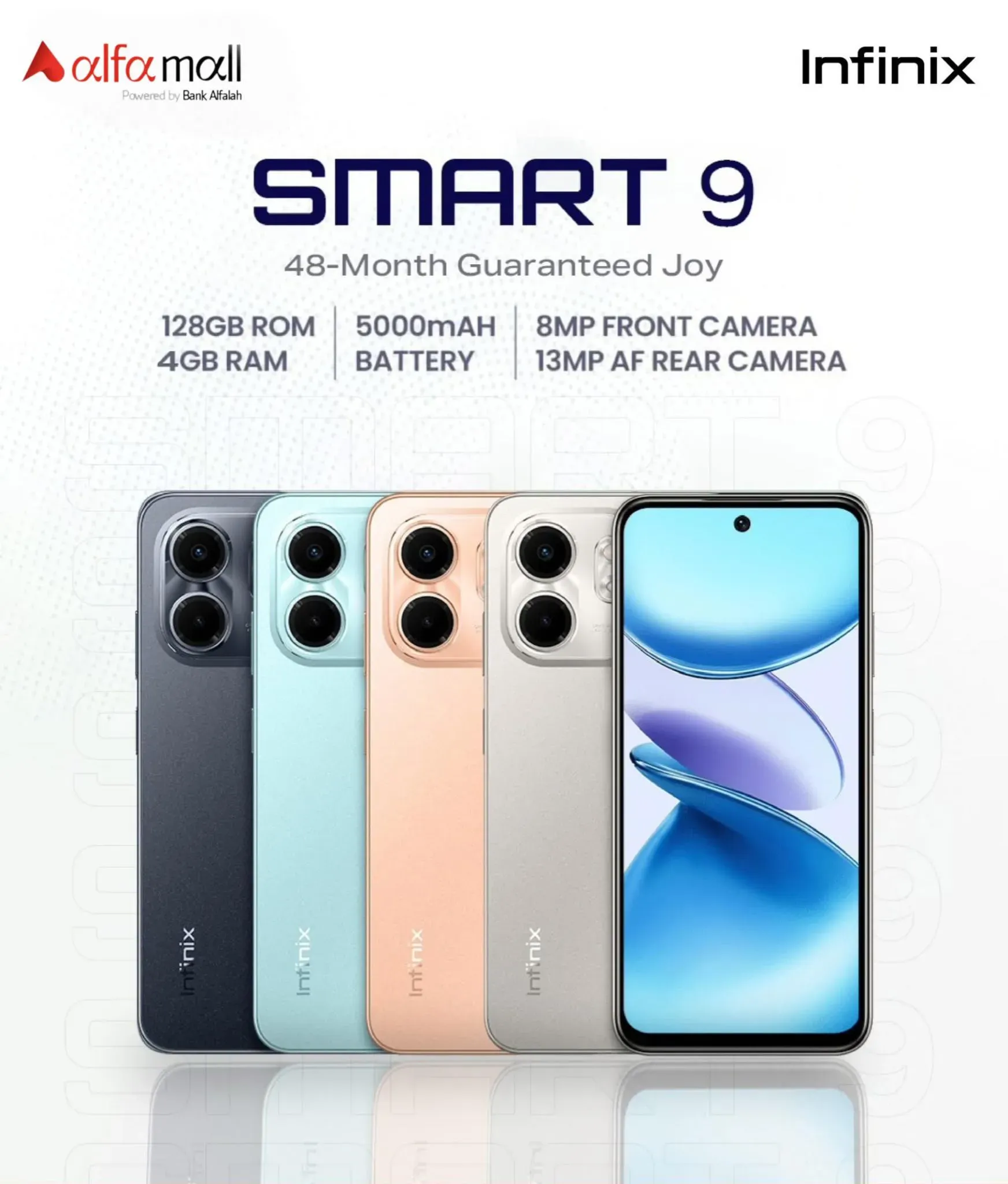 Infinix SMART 9 4GB 128GB Official Pta Approved With 1Year Official ...