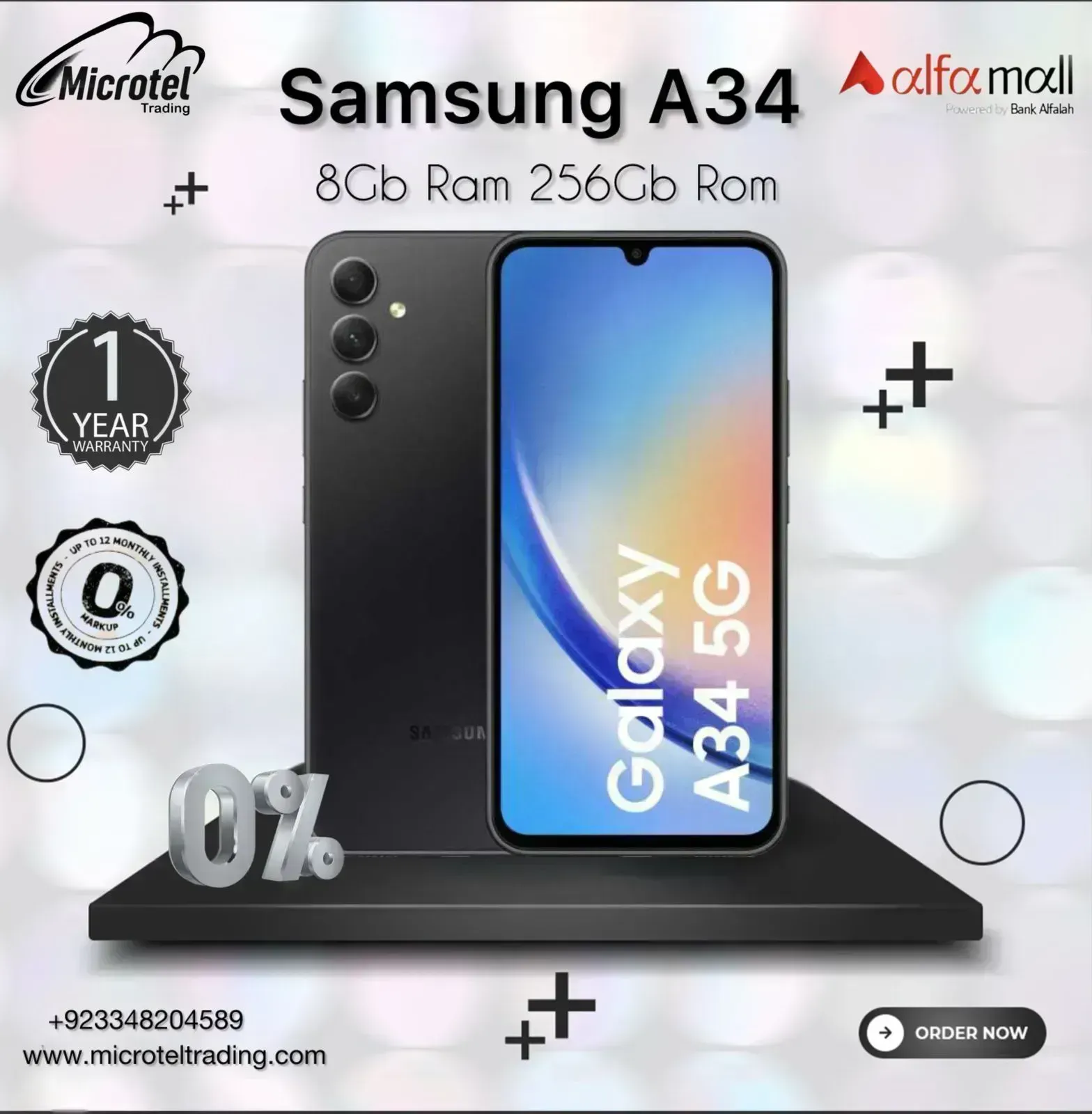 SAMSUNG A34 8GB 256GB Official Pta Aproved 1Year Official Warranty_On ...