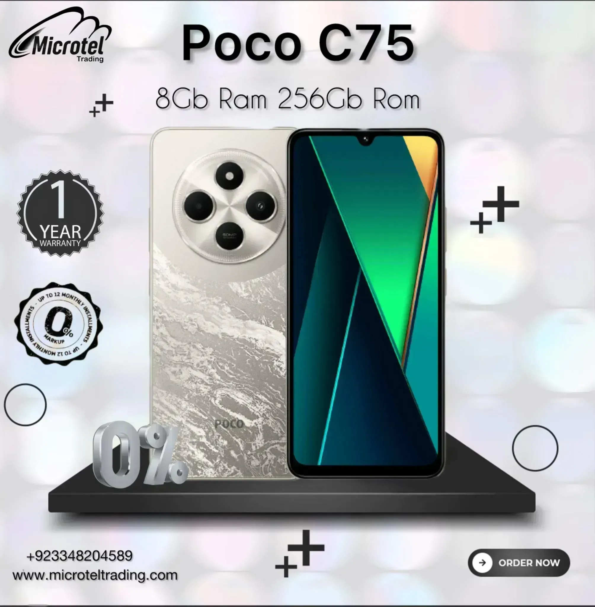 Redmi Poco C75 8GB 256GB Official Pta Approved 1Year Official Warranty On Installment By ...