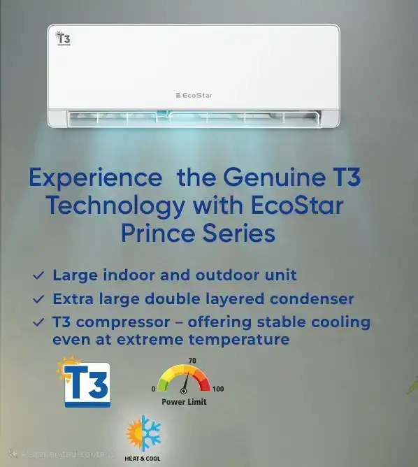 Ecostar ac 12Pr02 1 ton t3