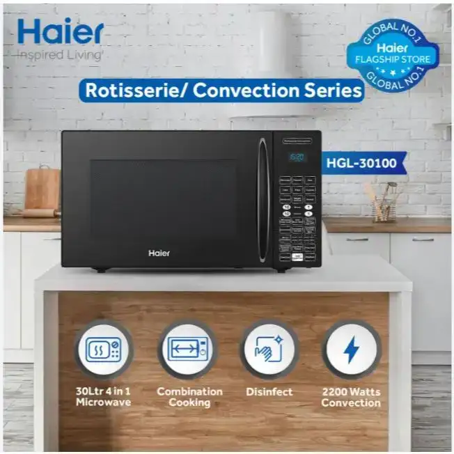 Haier 30 Liter Microwave Oven Convection Series with Rotisserie Model ...