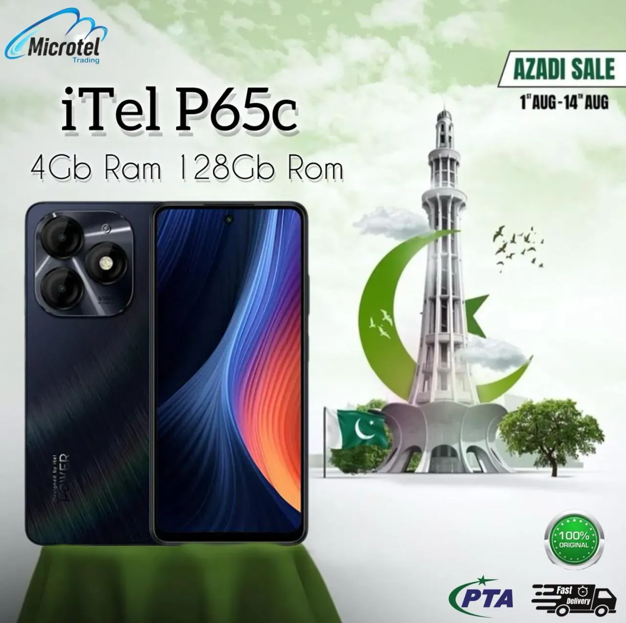 iTel P65C 4GB 128GB Official Pta Aproved 1Year Official Warranty_On ...