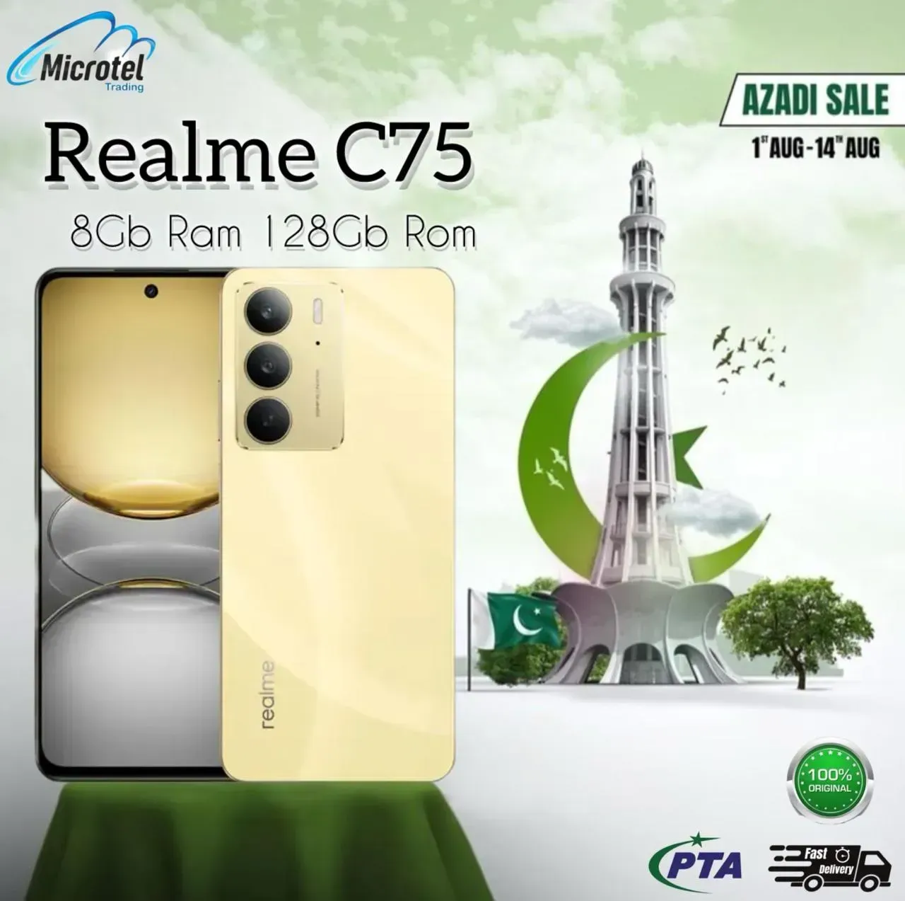 REALME C75 8GB 128GB Official Pta Aproved 1Year Official Warranty_On Installment By Microtel ...