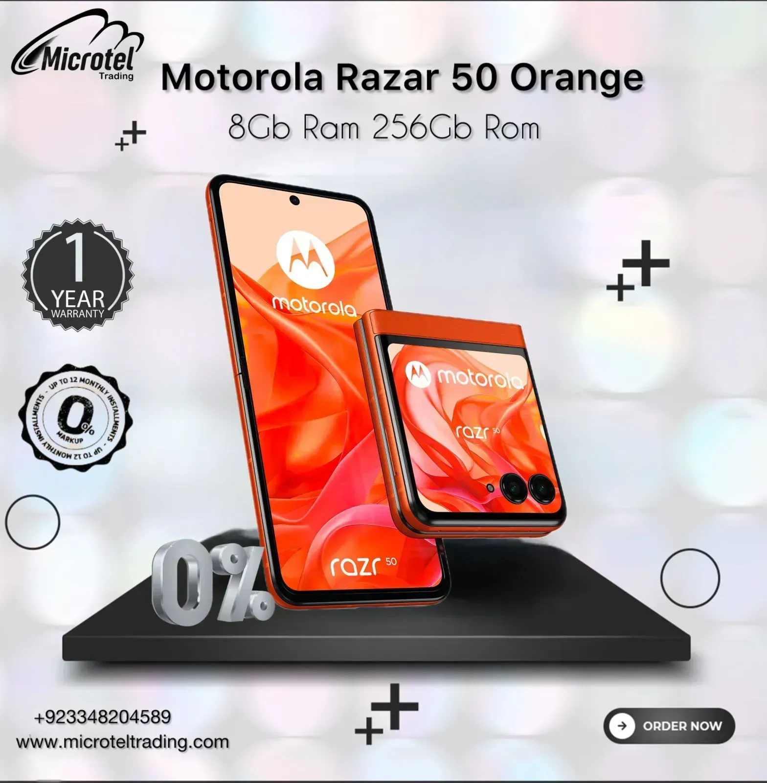 Motorola Razor R50 Orange 8GB 256GB Official Pta Approved 1Year ...