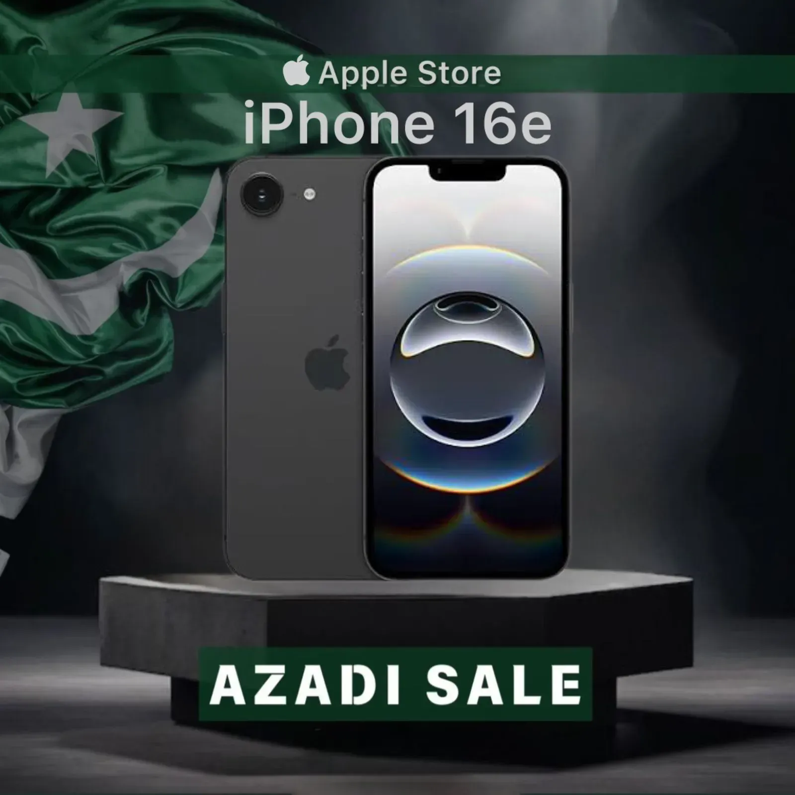 iPhone 16e 128GB Pta Approved 1Year Official Warranty With Care+ On Azadi Sale -By Official ...