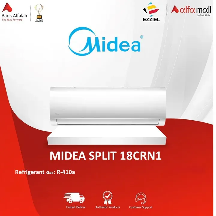 Midea AC 1 5 Ton Non Inverter Cool Only Wall Mounted R 410 Air Midea AC 1 5 Ton Non Inverter Cool Only Wall Mounted R 410 Air