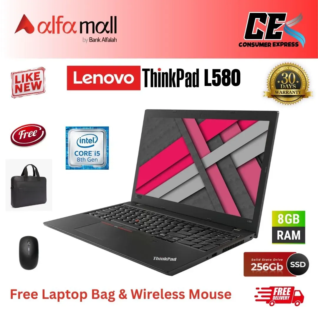 Lenovo ThinkPad L580 i5 8th Gen 8GB/256GB SSD - Like New