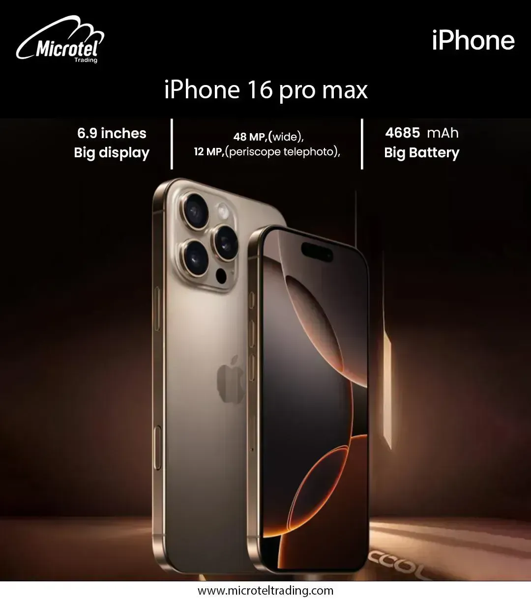 Apple iPhone 16 Pro Max 256GB Official Pta Approved With 2Years and ...