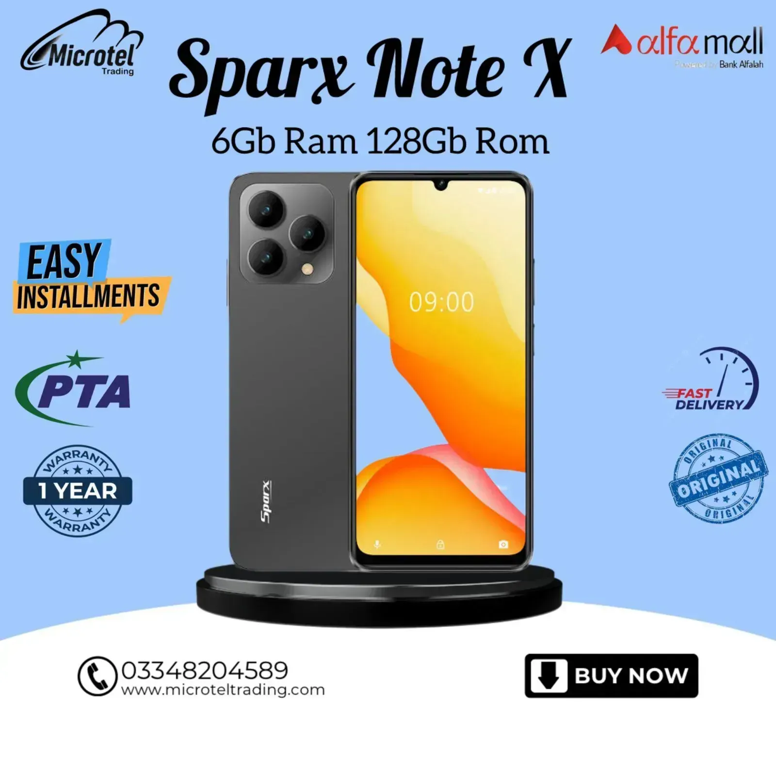 Sparx NOTE X 6GB 128GB Official Pta Aproved 1Year Official Warranty_On ...