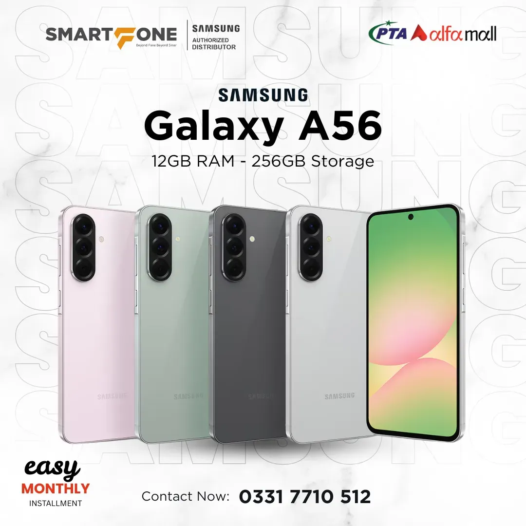 Samsung Galaxy A56 5G Awesome Pink (12-256) PTA Approved | One Year Official Warranty ...