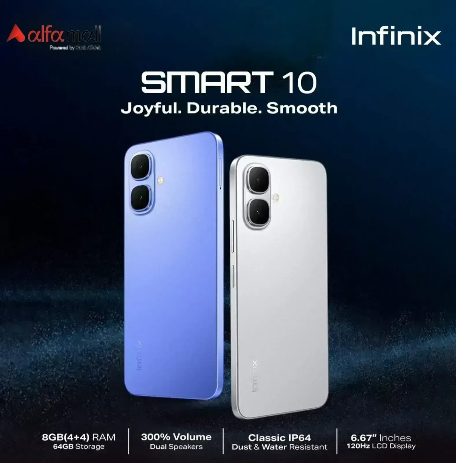 Infinix SMART 10 4GB 64GB Official Pta Approved With 1Year Official ...