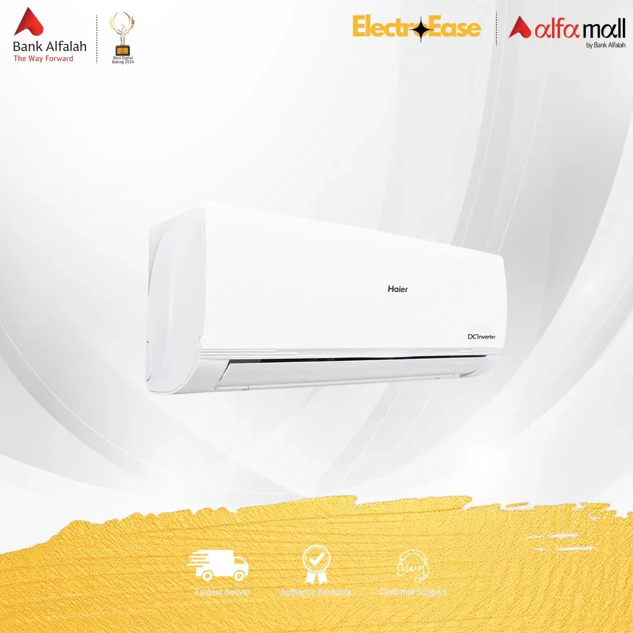 Haier Heat & Cool Inverter Series, Powerful Airflow, 1.0 Ton Air ...