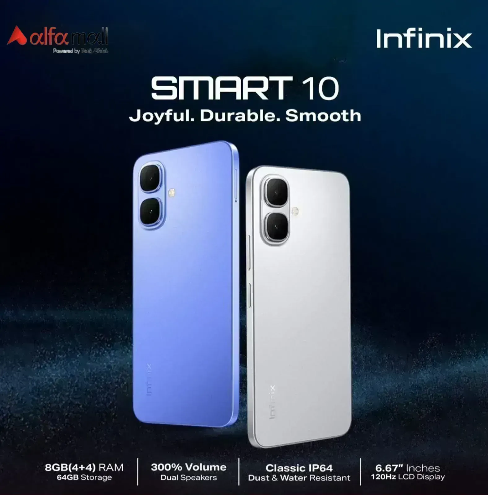 Infinix SMART 10 4GB 64GB Official Pta Approved With 1Year Official ...