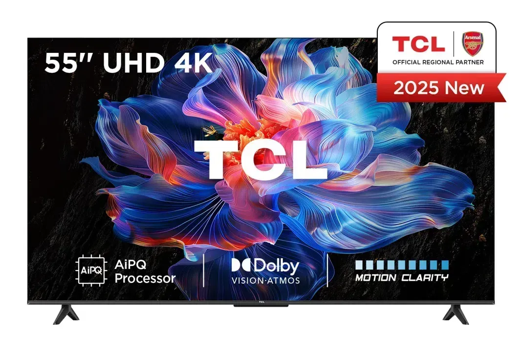 TCL 4K LED TV 55inch 55 V6C Google TV With AiPQ Processor TCL Store - ET