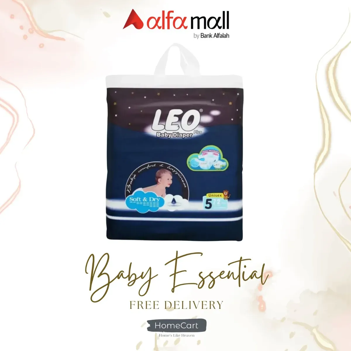 Leo Baby Diapers Super Mega (XL 72 Nappies) Price in Pakistan