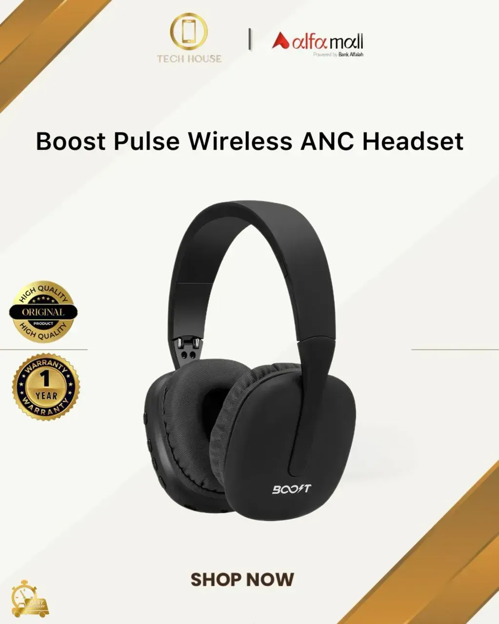 Boost Pulse Wireless ANC Headset With Official Warranty_On Installment ...