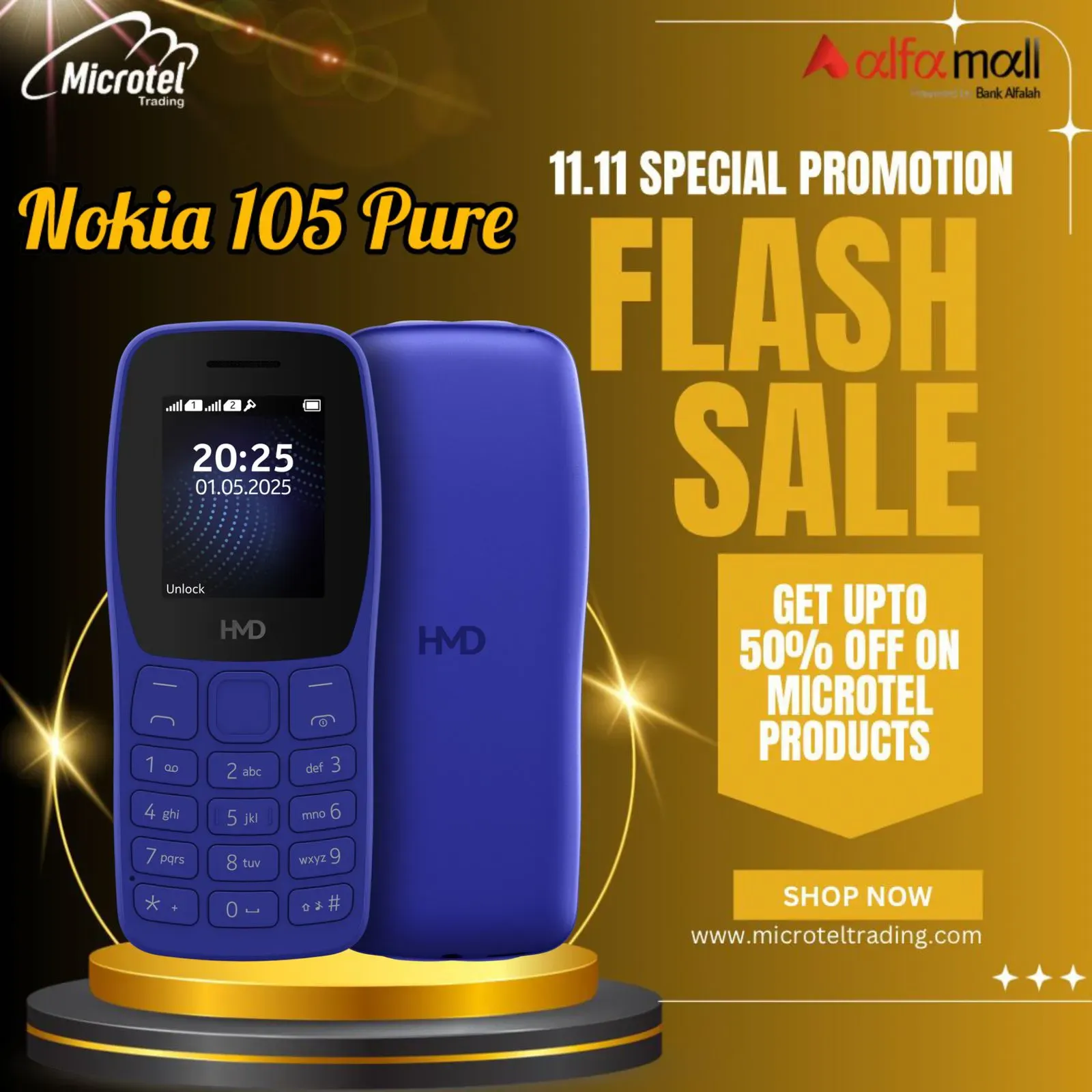 Nokia 105 Pure 1Year Official Warranty_On Installment By Microtel ...
