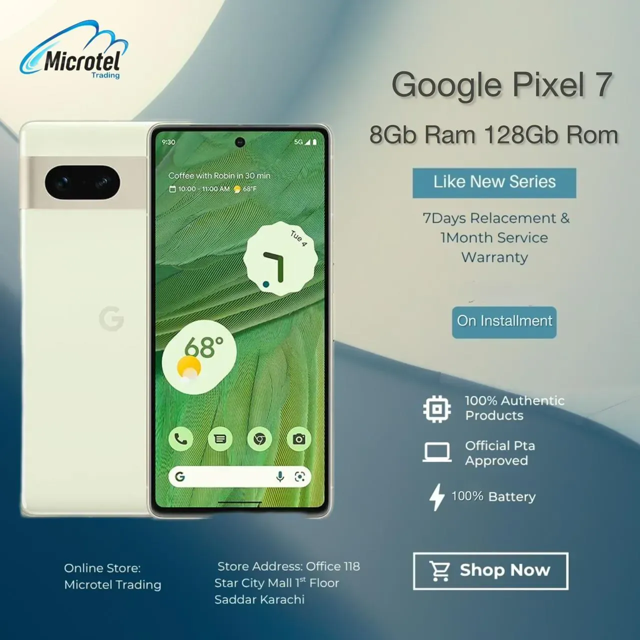 Google Pixel 7 8GB RAM 128GB ROM Official PTA Approved Like New 3 ...