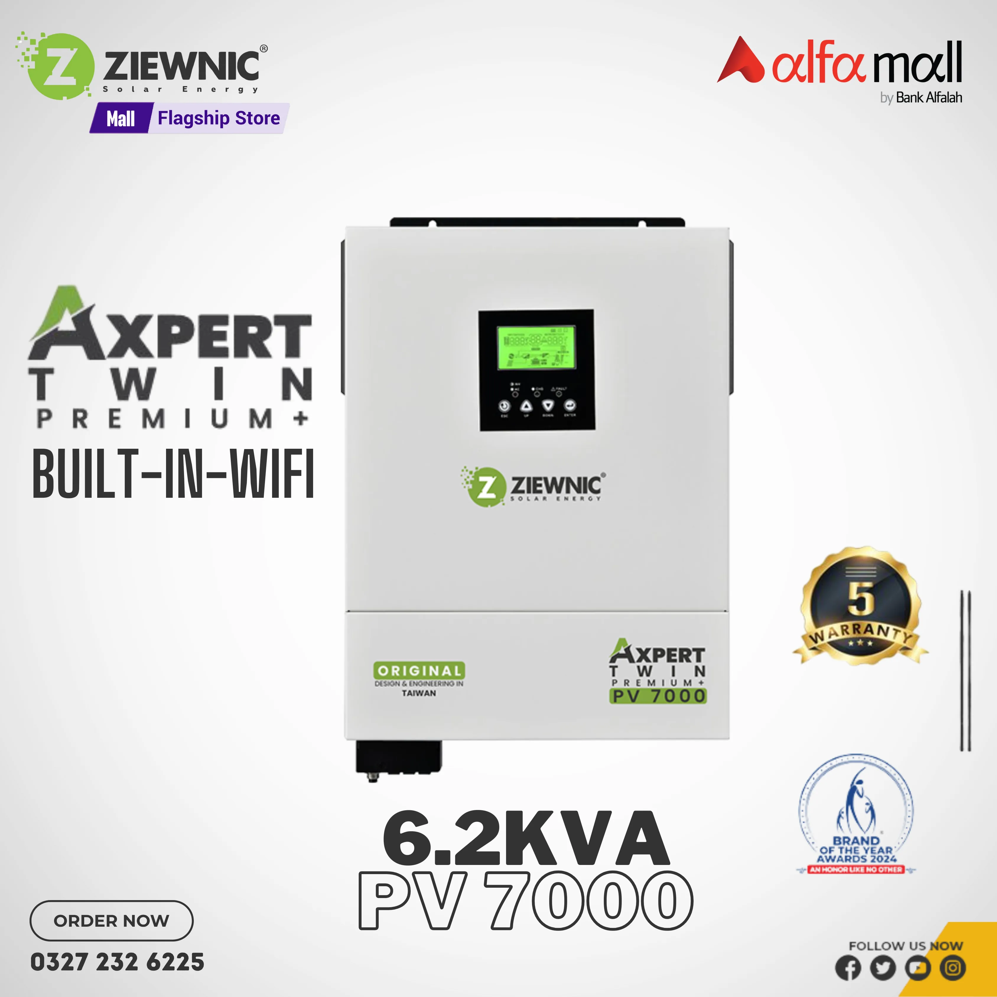 Ziewnic Axpert PREMIUM PLUS HYBRID 6.2KW PV7000 Installment By Ziewnic ...