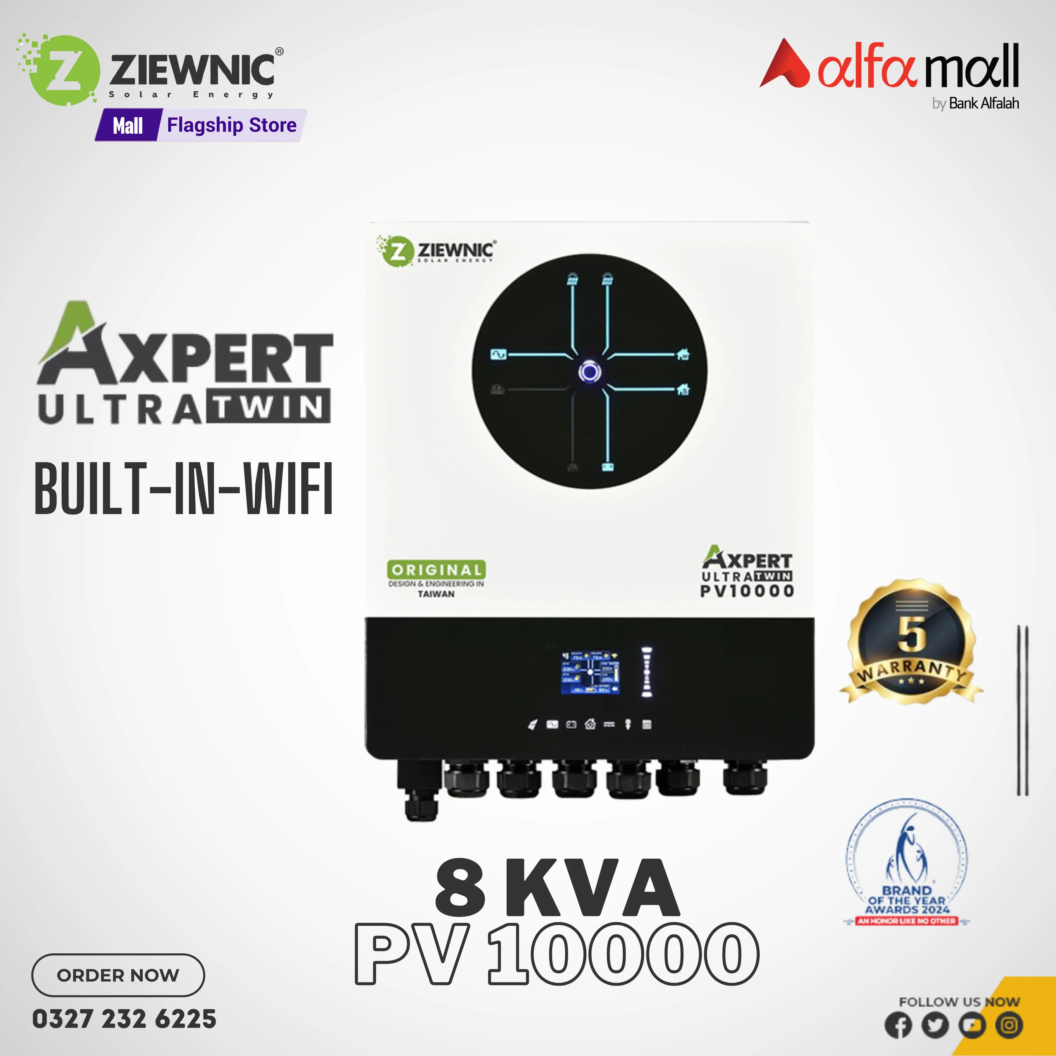 Ziewnic AXPERT ULTRA 8KW (PV10000) 150A Dual Mppt Built In Wifi ...
