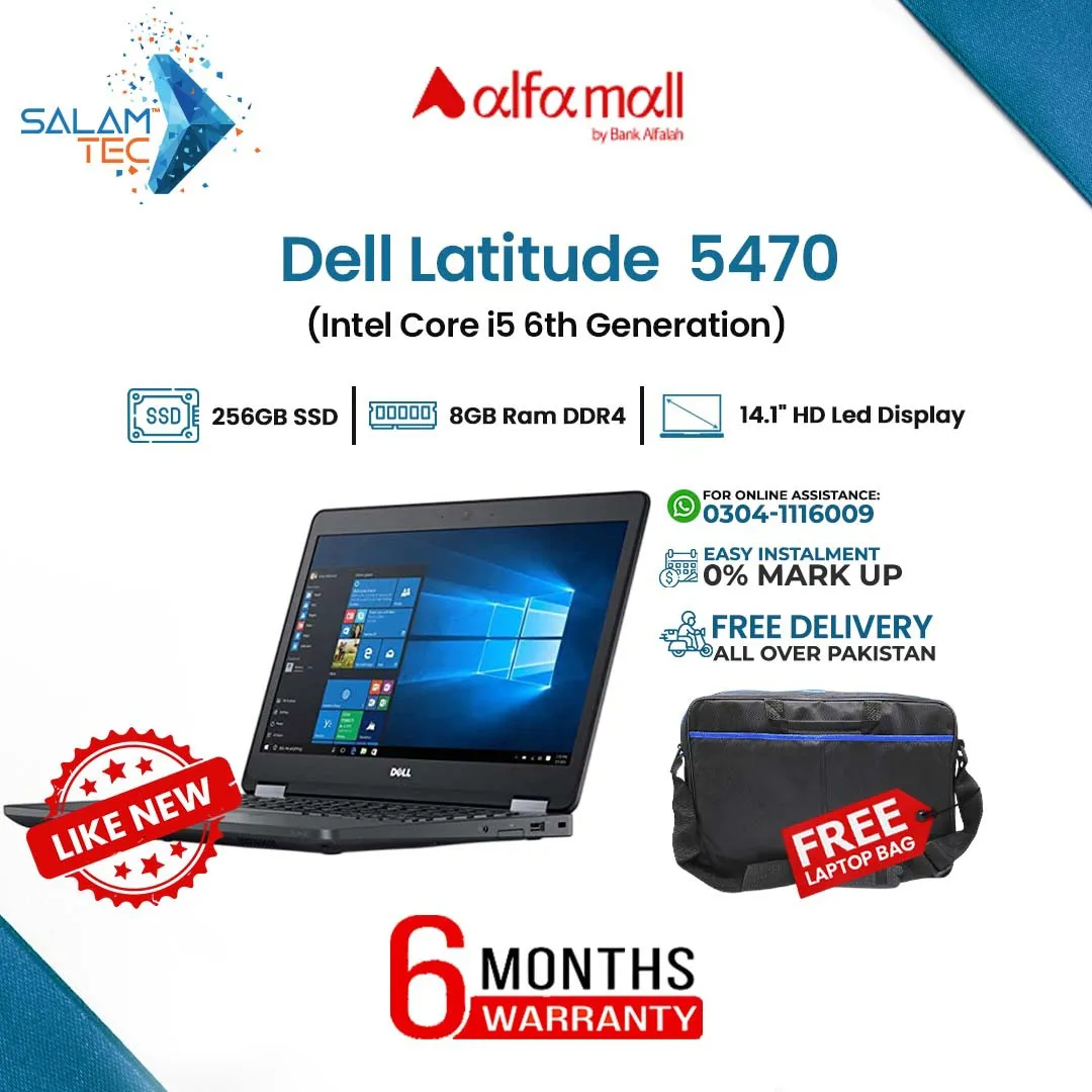 Dell Latitude 5470 Core i5 6th generation Like New Laptop With 6 Months ...