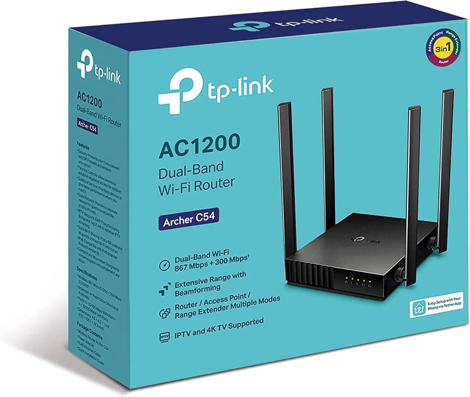 TP-Link Archer C54 AC1200 Dual Band Wi-Fi Router | Ver 1.0 (Installment ...