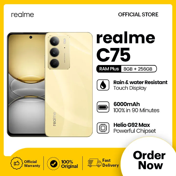 realme C75 Get Free Gift Watter Bottle | 8GB RAM + 256GB ROM | On Installments by realme ...