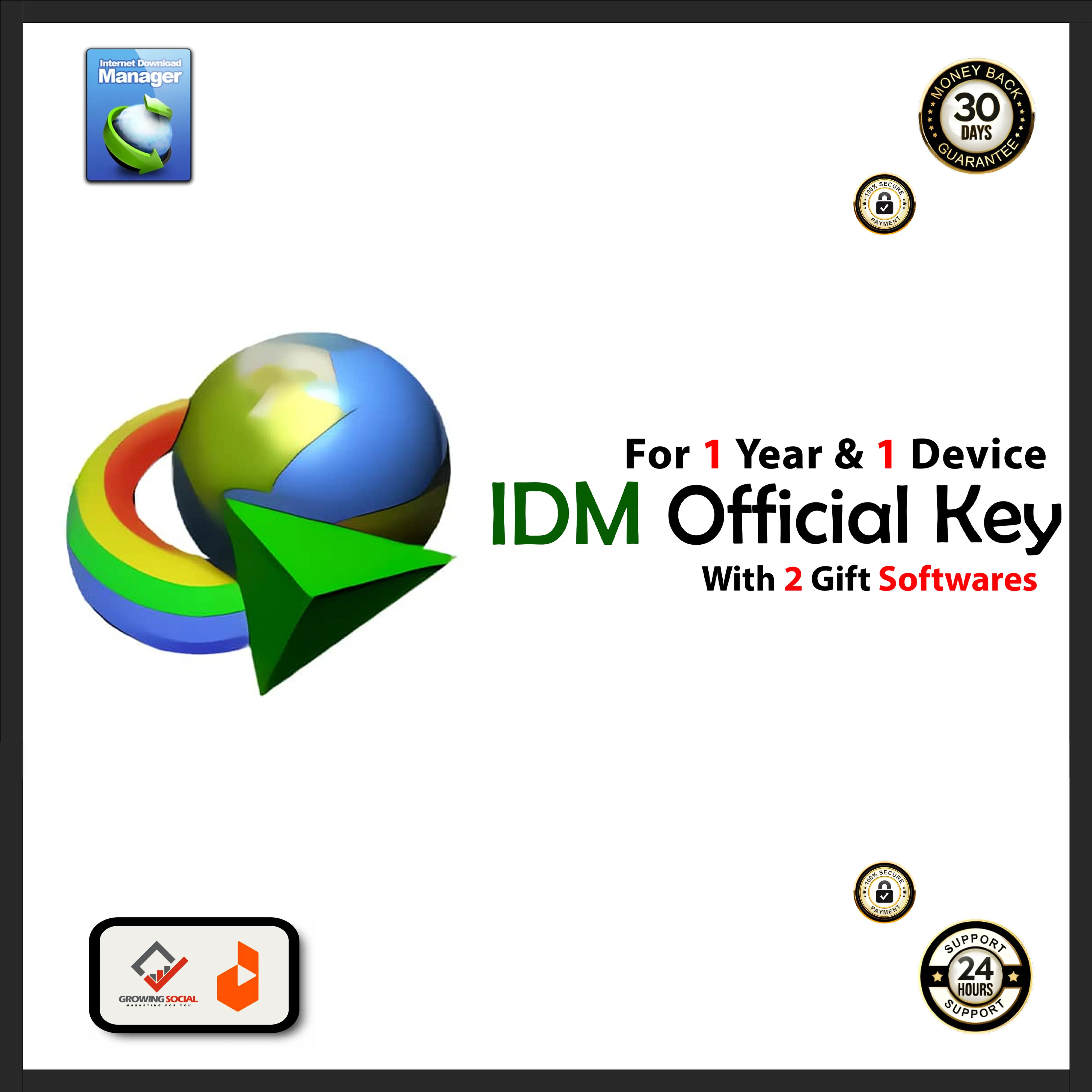 IDM Official License Key - 1 Year Official IDM License Key By Growing ...